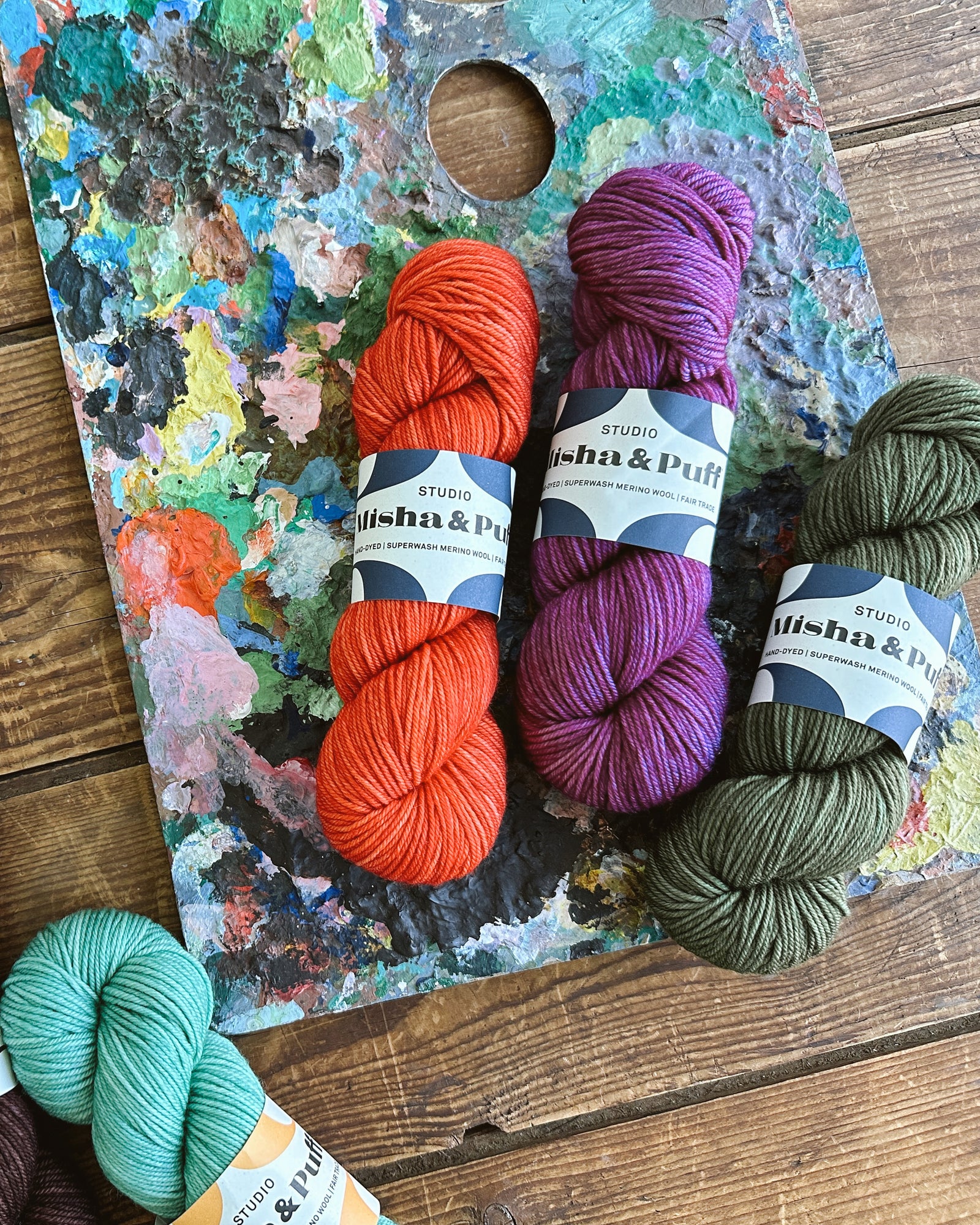 Hand-Dyed Merino Wool Yarn | Misha & Puff