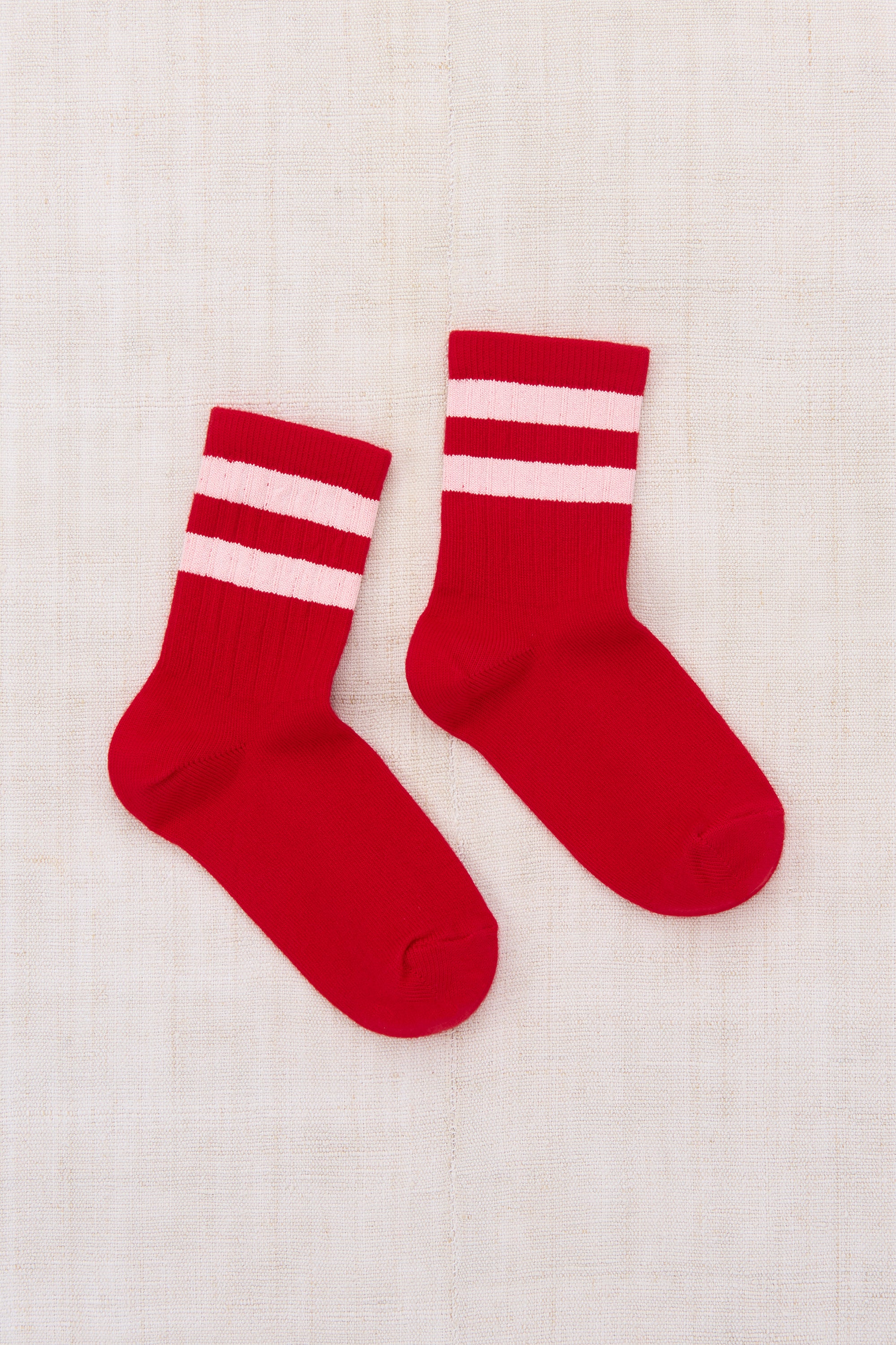 Nico Ribbed Varsity Crew Socks – Misha & Puff