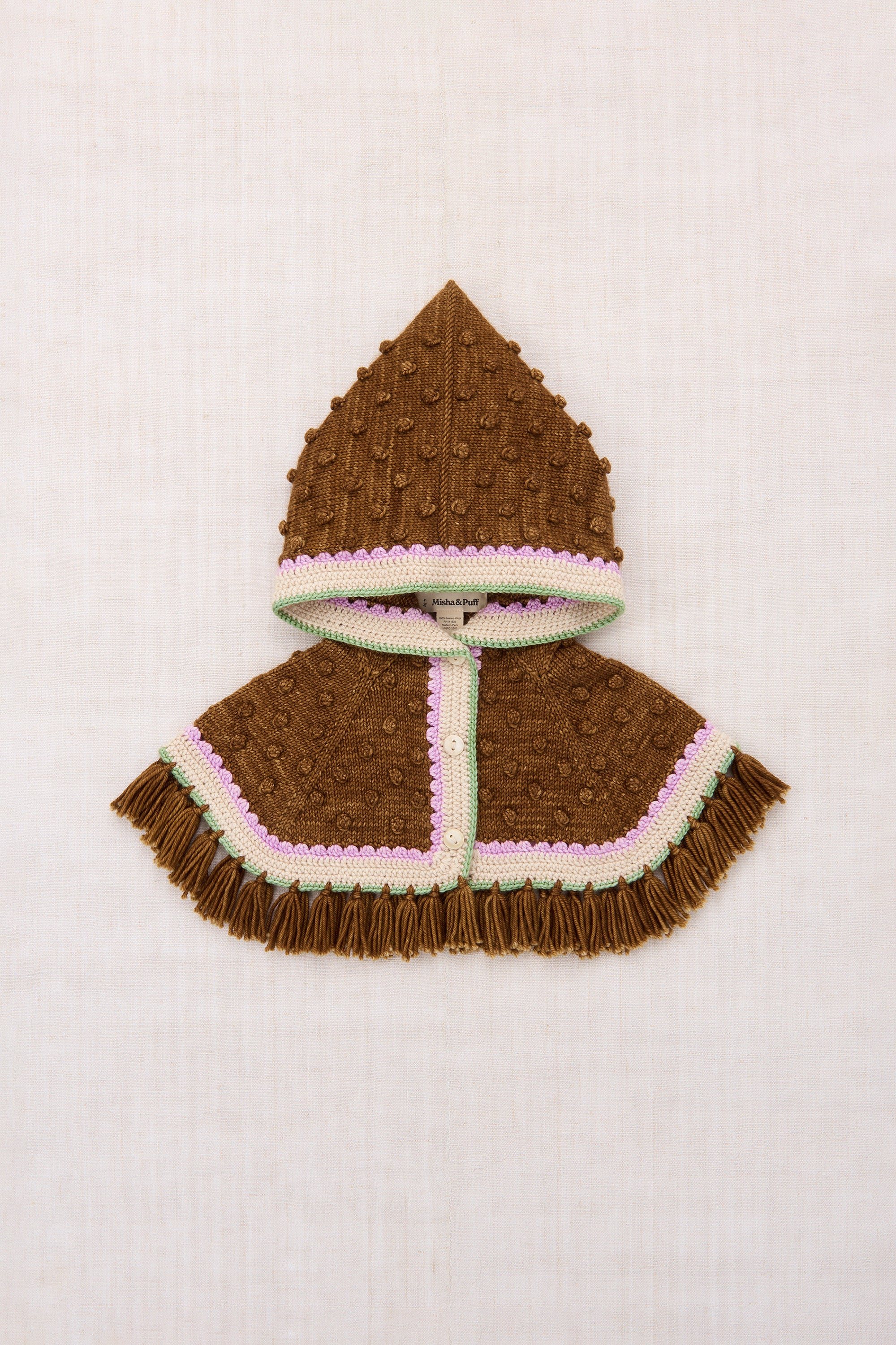 Cottage Popcorn Capelet – Misha & Puff