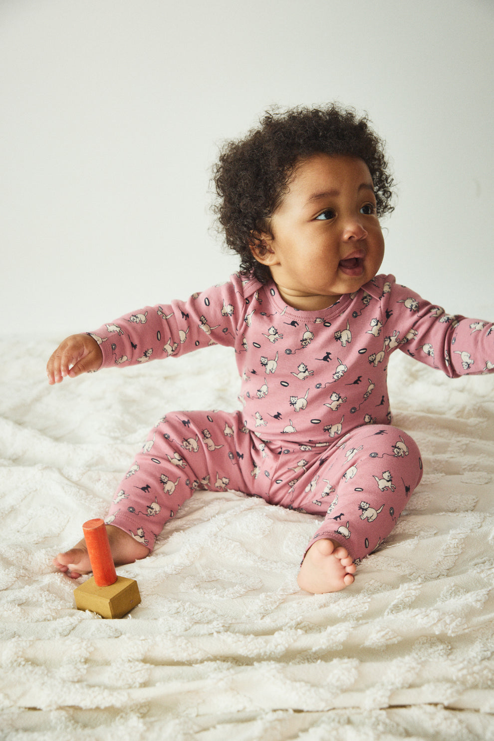 Baby Long Sleeve Lap Onesie – Misha & Puff