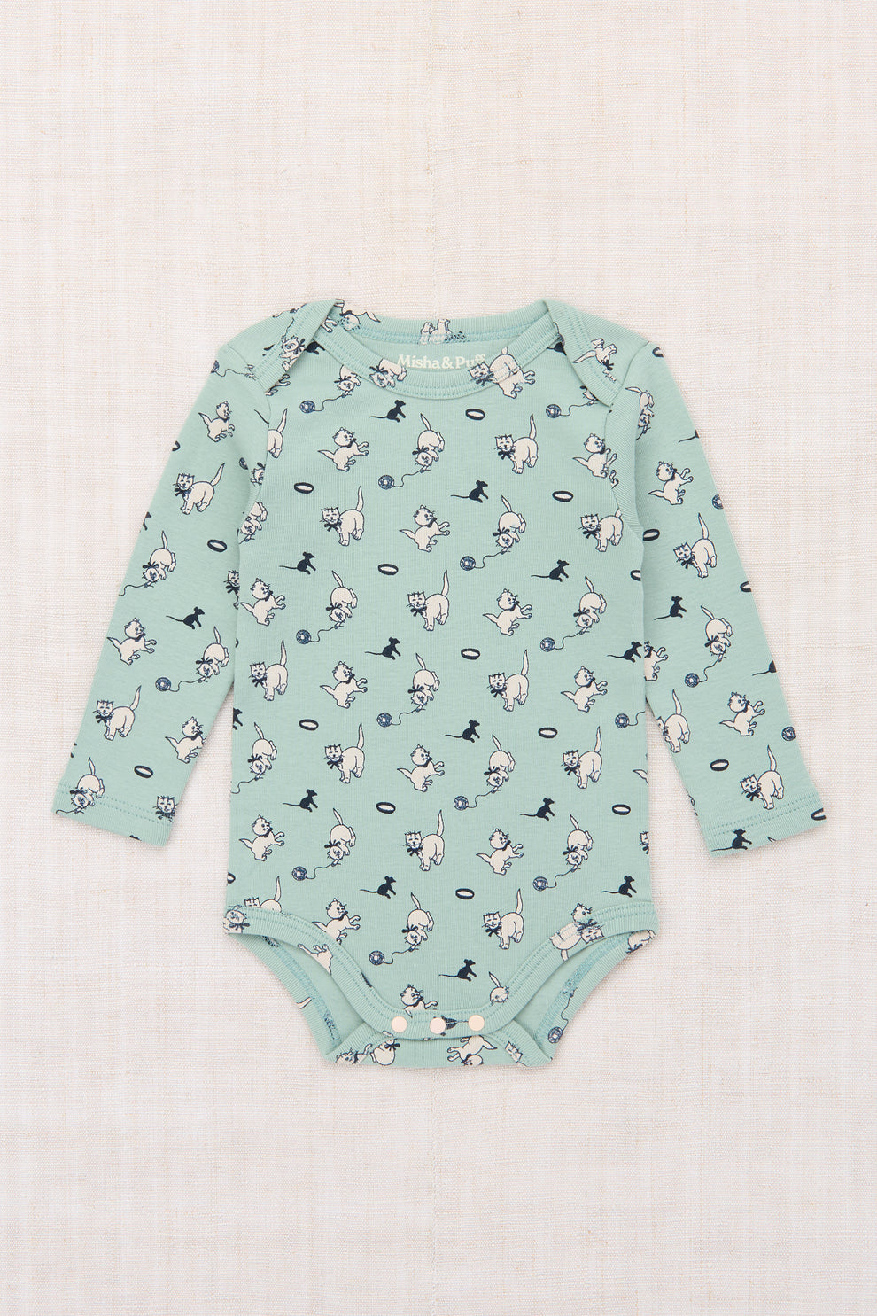 Baby Long Sleeve Lap Onesie – Misha & Puff