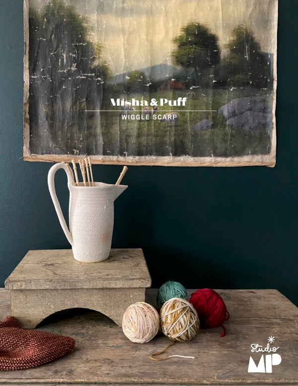 Digital Knitting Pattern - Wiggle Scarf - Misha & Puff